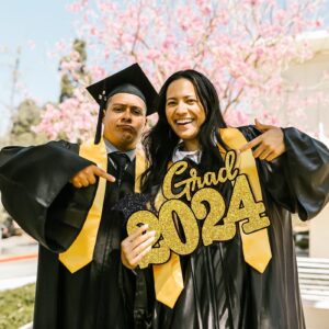 Gold Graduation Party Decorations for Class of 2024 - Grad 2024 Wood Sign Photo Prop for College High School Graduation Party Supplies