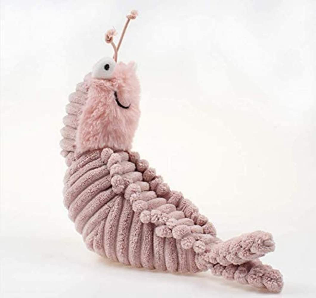 EPRHAY 22cm Lovely PIPI Shrimp Plush Toy, Lobster Plush, Marine Animal Stuffed Doll, Gift Decoration Cute Pillow Kawaii Pink