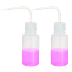 labvida new released thick wall 250ml squeeze bottle set 2pcs- laboratory grade durable wash bottles for precision liquid dispensing and tattoo cleaning