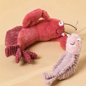 EPRHAY 22cm Lovely PIPI Shrimp Plush Toy, Lobster Plush, Marine Animal Stuffed Doll, Gift Decoration Cute Pillow Kawaii Pink