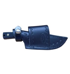 custom cross draw leather knife sheath for schrade old-timer sharp finger style knife 1520t or 1520tg. black