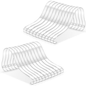 bosmiow 20 pcs/10 pair clear acrylic sandal display stand sandal shaping inner supports shoe trees shaper inserts for shopping center,shoe retail shop or home display storage