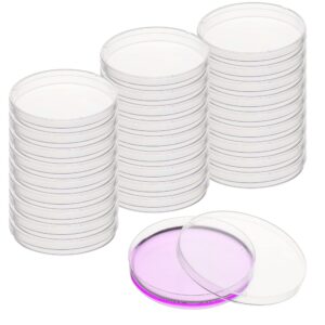 labvida 20-pack sterile petri dishes with lids - 90mm diameter, 15mm depth - 3 air vents - ideal for mycology, bacteria cultivation, lab testing, and science projects, lvae001