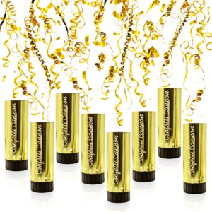 8 pcs gold confetti for baby shower wedding birthday graduation anniversary christmas party supplies decorations and favors (8 pcs gold)