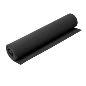 amzqnart eva foam 2mm, cosplay foam roll 16 x 59in (6.5sqft) black, suitable for large foam cosplay modeling, diy projects, crafts, ultra high density 90 kg/m3.