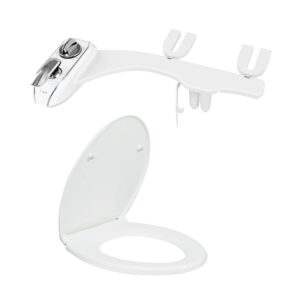 luxe bidet neo 320 plus chrome and luxe elongated toilet seat bundle