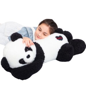 somao giant panda bear stuffed animal plush toy cute large panda soft hugging pillow for kids girlfriend sleeping cushion gift (80cm/31.4inch) …