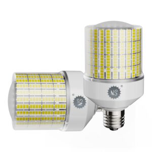 ns 2 pack 70w g25 led corn light bulbs, 8800 lumens, 3000k warm white, e26/e39 base, ideal for home, garden, garage, backyard, street, office, warehouse, workshop, high bay, and gym lighting