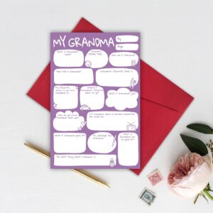 Ulbeelol Mother's Day Card for Grandma, Grandma Birthday Card, Keepsake Card for Grandma, Funny Grandma Card, Card for Granny, Card for Nana