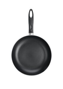 nutrichef black small frying pan - 8 inch professional nonstick skillet kitchenware, top-grade aluminum alloy, stain-resistant saucepan, effectively distributes & retains heat for even cooking