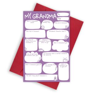 ulbeelol mother's day card for grandma, grandma birthday card, keepsake card for grandma, funny grandma card, card for granny, card for nana