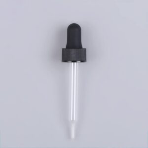 UUYYEO 12 Pcs Glass Eye Droppers for Essential Oil Bottles Essential Oils Pipette Dropper Tops Straight Tip Liquid Droppers Fit 30ml Bottles