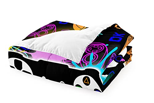 Gamer Bedding Gaming Comforter Sets for Boys Twin Bed Comforter Sets for Boys Kids Bedding Sets for Boys Gamer Bedding Sets for Boys 1 Comforter with 1 Pillowcase