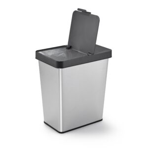 polder 6-gallon waste bin with removable lid