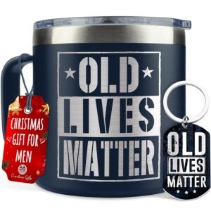 funny gifts for men - christmas gifts for old men - 50th, 60th, 70th, 80th, 90th birthday gifts for men, gag gift - retirement gifts, birthday gifts idea for old men - coffee mug 14 oz