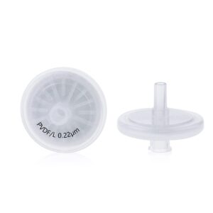 labfil syringe filters pvdf hydrophilic membrane 25 mm diameter 0.22 um pore size filtration for scientic lab pack of 20