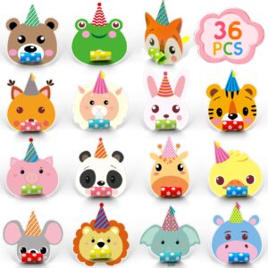 horse around noise makers 36 pcs colorful animal noisemakers for new years eve party cute party blower party horns favors for kids birthday baby shower sporting events graduation party favor