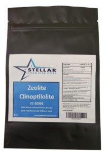 zeolite clinoptilolite (90-92%) micronized powder ~ 1 pound ~ stellar chemical corp ~ ultra fine (minus 40 mesh) activated, natural mineral