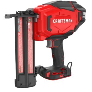 craftsman v20 brad nailer, 18ga, cordless, bare tool only (cmcn618b)