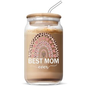 Nudida Best Mothers Day Gifts For Mom, Funny Birthday Christmas Thanks Giving Gift For Mom Mama Glass Cup