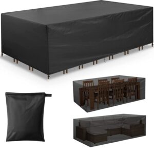 patio furniture covers waterproof cushion covers for outdoor furniture sofa cover table cover lounge chair covers outdoor furniture covers black (67x37x27.5 inch)