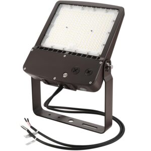 200w dimmable outdoor led flood light with dusk to dawn photocell, 5000k daylight 28000lm 100-277v, ul/dlc ip65 waterproof big power led stadium lighting for flagpole/advertising boards/parking lot