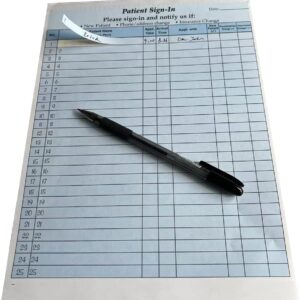 NCR Carbonless 3 Part Patient Sign in Sheets HIPAA Approved and Compliant for Confidentiality in All Medical Offices