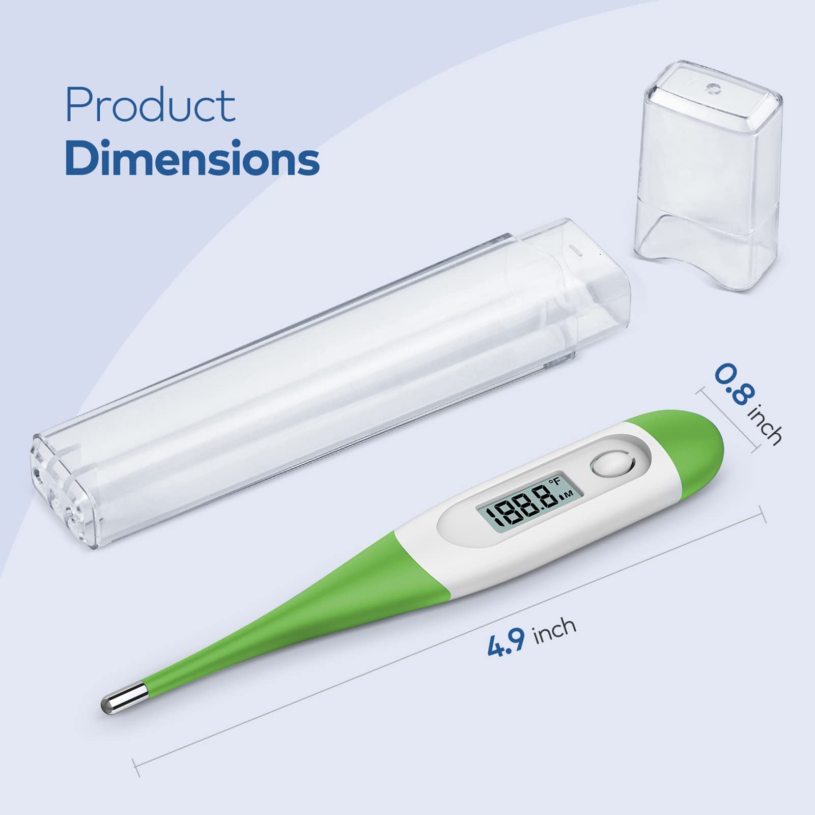 Bundle of Digital Thermometer for Adults, Digital Oral Thermometer