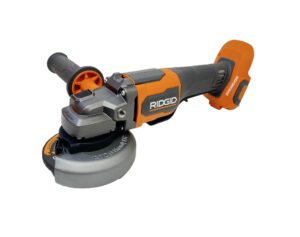 ridgid 18v brushless cordless 4-1/2 in. paddle switch angle grinder (tool only)