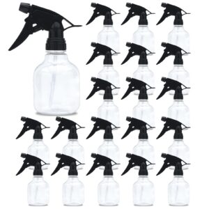 merkaunis 20pcs 8 oz spray bottle clear plastic spray bottles with adjustable nozzle empty plastic spray bottles bulk water spray bottle clear empty spray bottles for kitchen,beauty, hair and cleaning