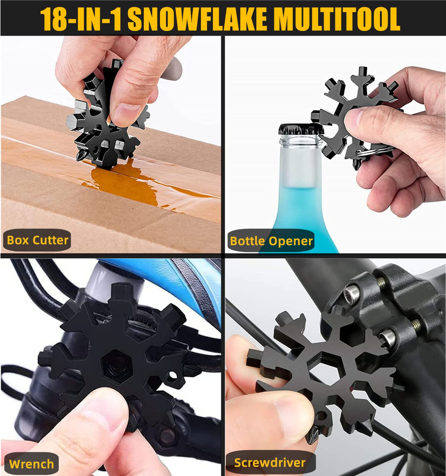 Gifts for Men, Birthday Gifts for Men, Christmas Gifts for Men, Dad, Boyfriend, Husband - Mens Gifts Ideas, Anniversary Unique Gifts for Men, Cool Gadgets for Men with Tumbler Snowflake Multitool Pen