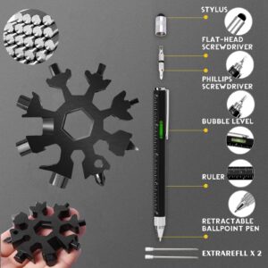 Gifts for Men, Birthday Gifts for Men, Christmas Gifts for Men, Dad, Boyfriend, Husband - Mens Gifts Ideas, Anniversary Unique Gifts for Men, Cool Gadgets for Men with Tumbler Snowflake Multitool Pen