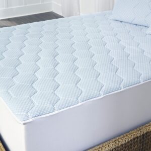 overstock arctic sleep cooling gel memory foam mattress topper with skirt queen