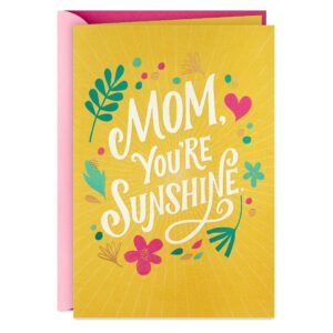 hallmark birthday card or thank you card for mom (sunshine)