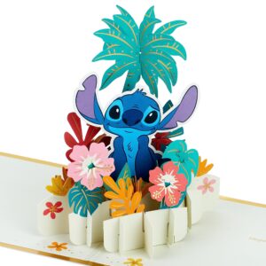 hallmark signature paper wonder pop up birthday card, thank you card, thinking of you card (lilo and stitch)