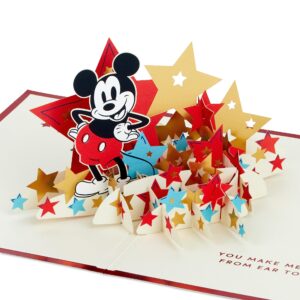 hallmark signature paper wonder pop up birthday card, thank you card, encouragement card (mickey mouse)