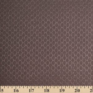 ottertex 300d solution dyed pu waterproof hexagon grid ripstop fabric - 60/61" by the yard (brown)