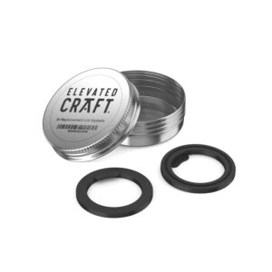 elevated craft small lid gasket kit replacement for elevated craft hybrid shaker - premium quality lid gasket