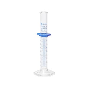 united scientific™ (uncylngb-10) 10ml graduated cylinder, borosilicate 3.3 glass, double metric scale, class b, pack of 2