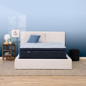 serta perfect sleeper enhanced 14.5" full mattress - plush pillow top, cooling gel memory foam, pocket innersprings for motion isolation, edge support, certipur-us certified - nurture night