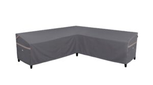 garden balsam heavy duty waterproof patio furniture covers,fade resistant outdoor sofa covers v-shaped sofa cover 85" w (on each side) x 33" d x 31" h dark grey