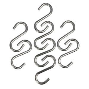 200pcs 1 inch stainless steel s hook curtain hanging connectors mini s shaped hangers ornament for diy jewelry chain hardware pet name tag lure and assembly diy crafts doll house towel hook key ring