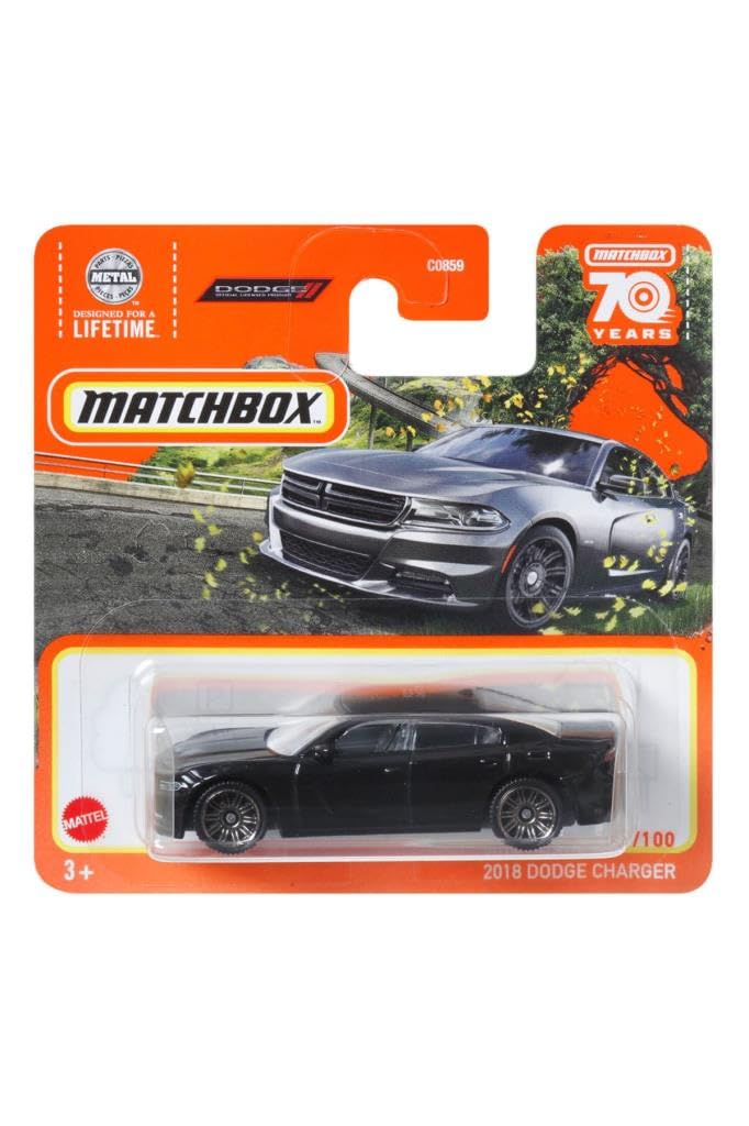 Matchbox 2018 Dodge Charger, Metal Parts 13/100 [Black]