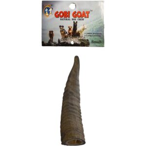 qt dog gobi goat horn small - 3 pack