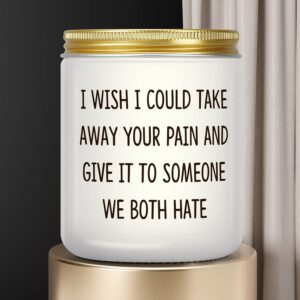 Get Well Soon Gifts for Women Men, Funny Get Well Gifts for Her Him, After Surgery Present, Feel Better Gifts for Mom Sick Friends, Grieving, Divorce, Sorry for Your Loss Gift, Take Your Pain Candle