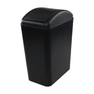 tstorage 4.5 gallon plastic trash can with swing lid, slim swing top garbage can