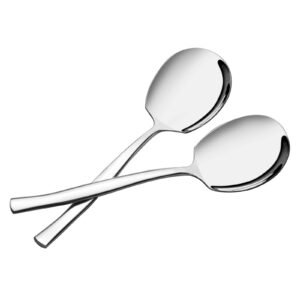 Rinboat 12-Piece Large Serving Spoon, Stainless Steel Buffet Serving Spoon