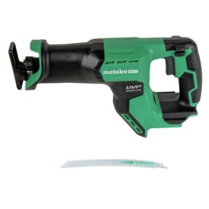 metabo hpt cordless 18v multivolt™ compact reciprocating saw | tool only - no battery | 4 speed modes | user vibration protection | lifetime tool warranty | cr18dmaq4