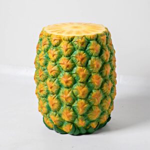 vingvo simulated food stool, food shoe changing stool space saving comfortable lightweight for home (pineapple pattern)