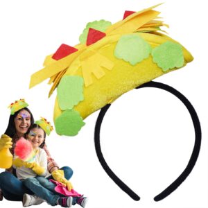 uderwarb taco headband food hat for cinco de mayo fiesta halloween party costume